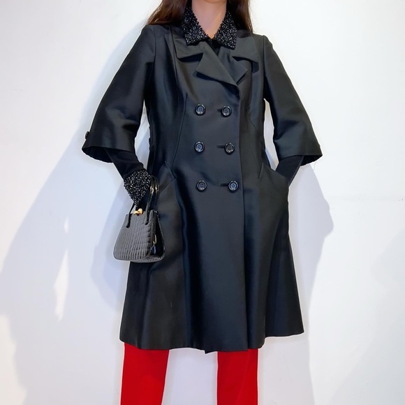 American Vintage | Jackets & Coats | Vintage Raw Silk Coat In The Style ...